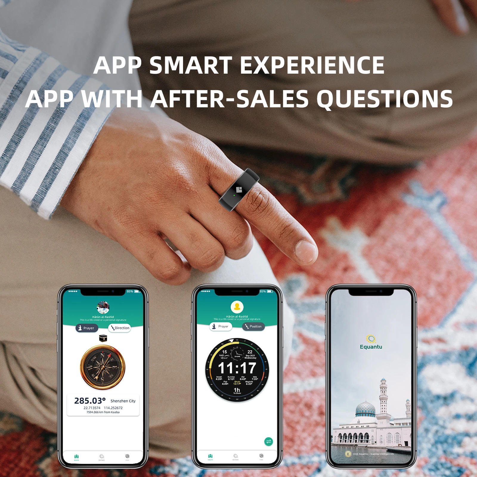 QB708 Zikr Ring: Pray Anywhere, Anytime | Equantu - Equantu Technology